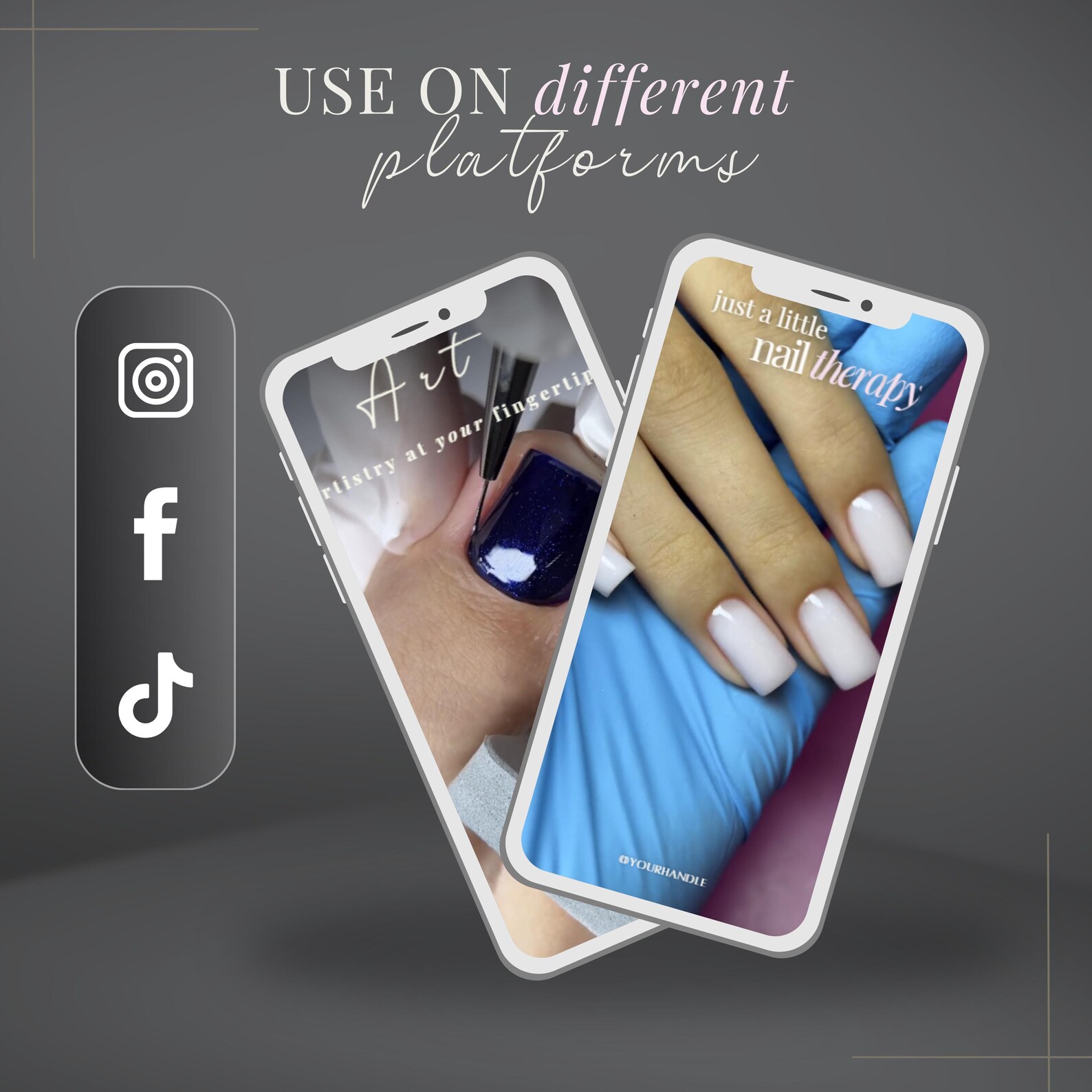 Nail Tech Social Media Reel Templates: Manicure & Pedicure (canva) - Etsy