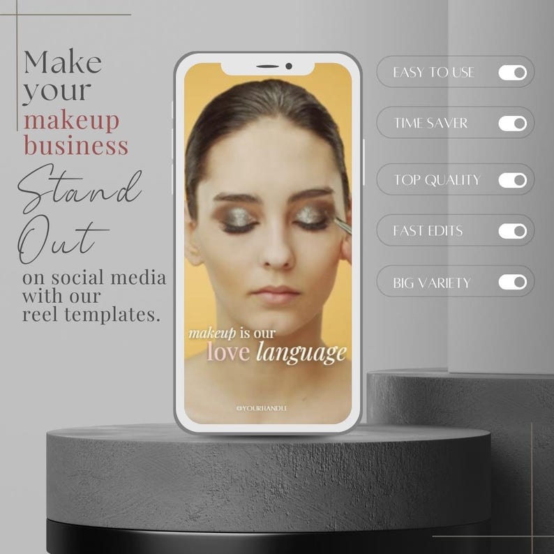 MUA Instagram & Tiktok Reel Templates | Luxury Makeup Artist Story ...