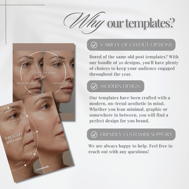 PDO Thread Lift Before & After Instagram Posts: Medspa Social Media ...