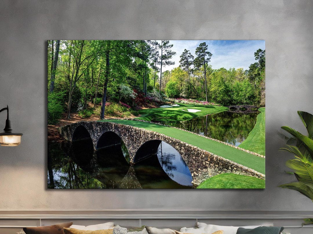 Golf Club Canvas Wall Art, Golf Wall Art, Augusta National Golfing ...