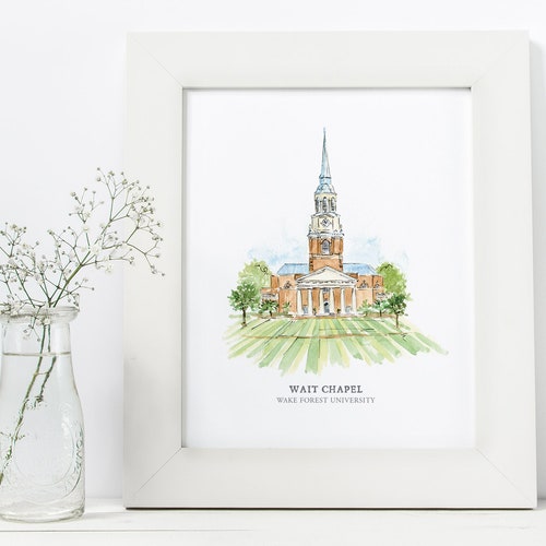 Wait Chapel at Wake Forest University Winston Salem North - Etsy
