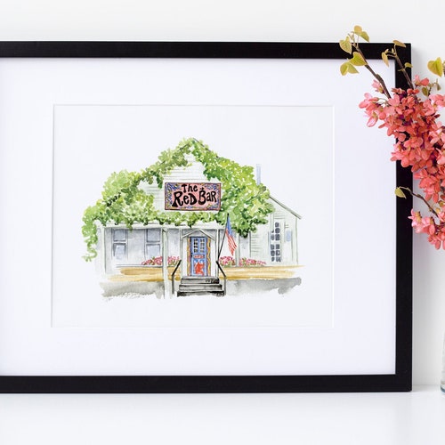 The Red Bar Grayton Beach Florida 30A Gulf Coast - Etsy