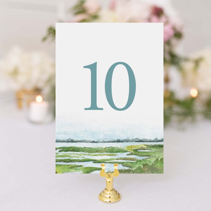 Beach Table Number - Etsy