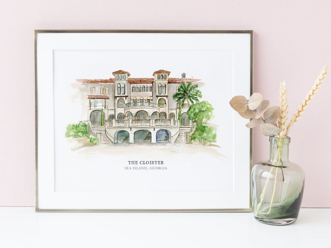 The Cloister at Sea Island - Sea Island, Georgia - Watercolor Chapel ...