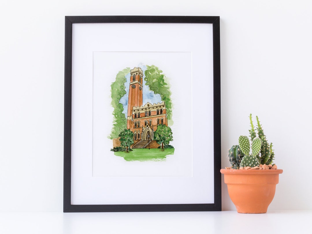 Vanderbilt University - Watercolor Painting - College Painting ...