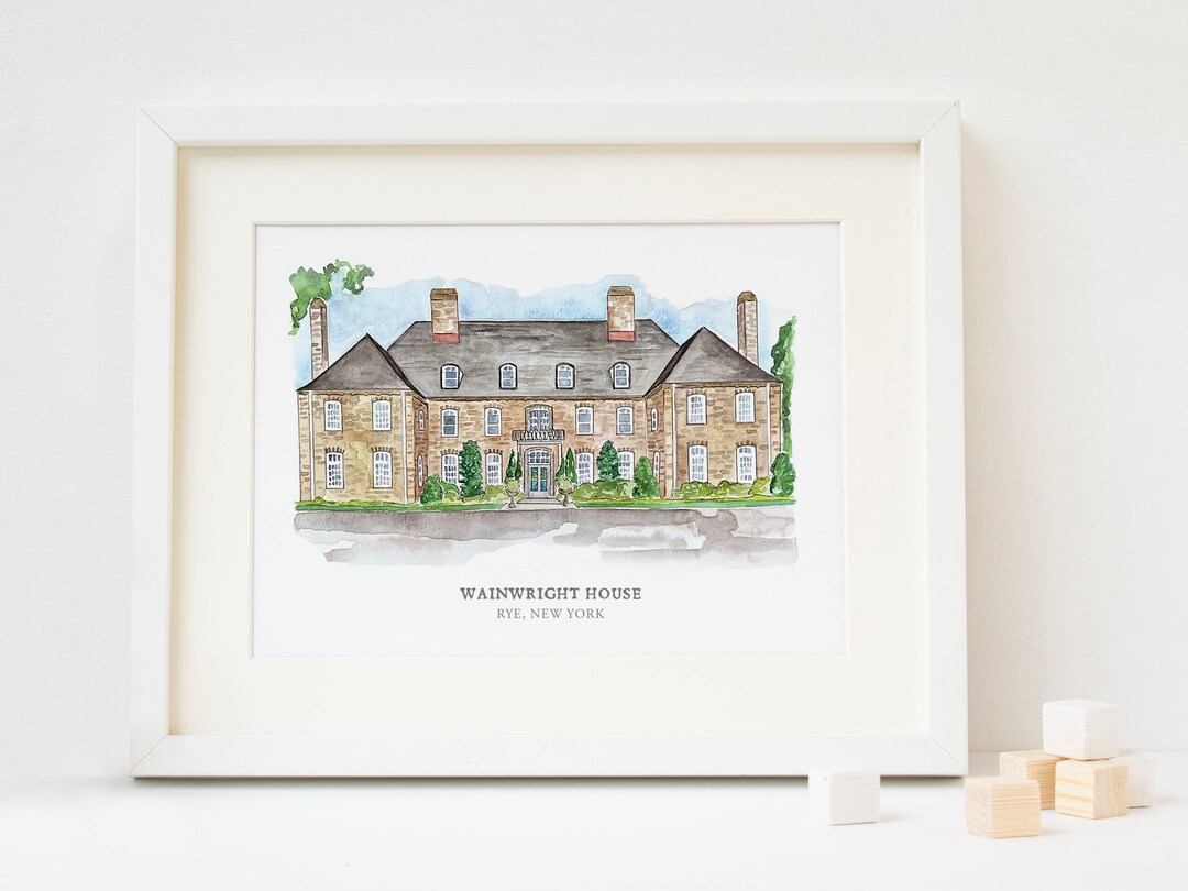 Wainwright House - Rye, New York - Watercolor Painting - Westchester NY ...