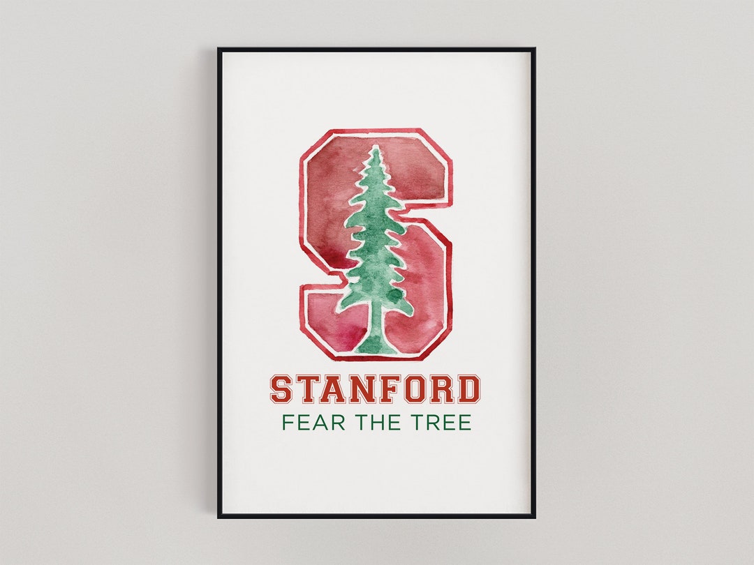 Watercolor Stanford University Print - Stanford Cardinals - College ...