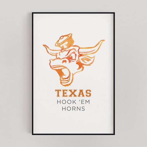 University of Texas Hook em Horns Sign - Etsy