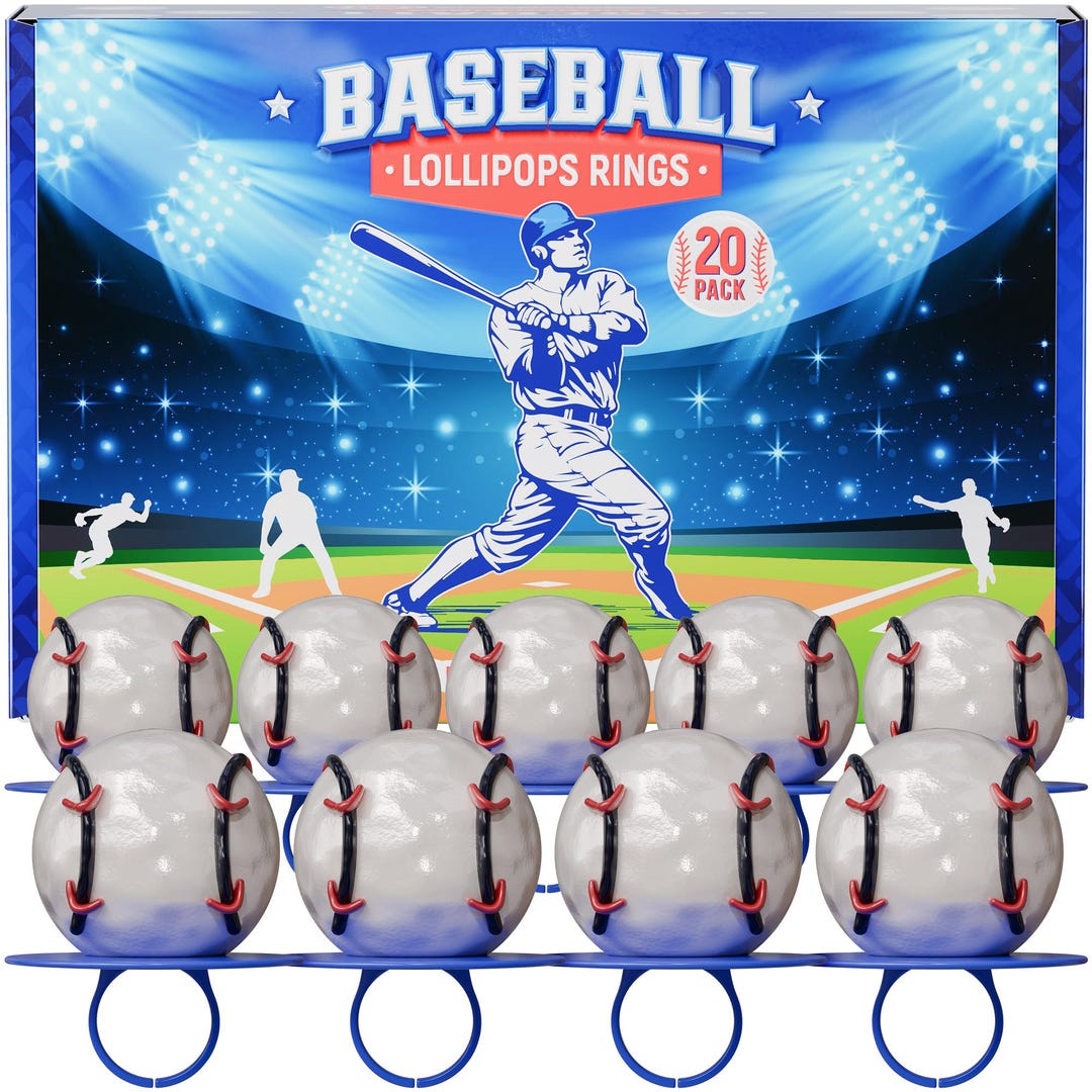 3D Baseball Ring Lollipops - Party Favors, 20pk - Etsy