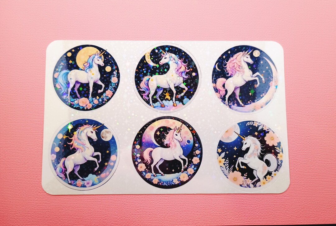 Unicorn Sticker Set Rainbow Unicorn Stickers - Etsy