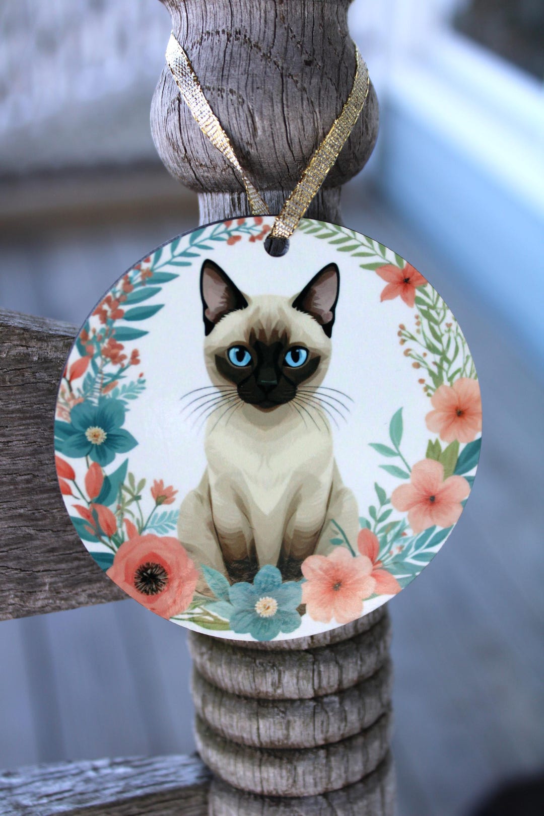Siamese Cat Memorial Wall Hang Personalized Home Decoration Small Gift ...