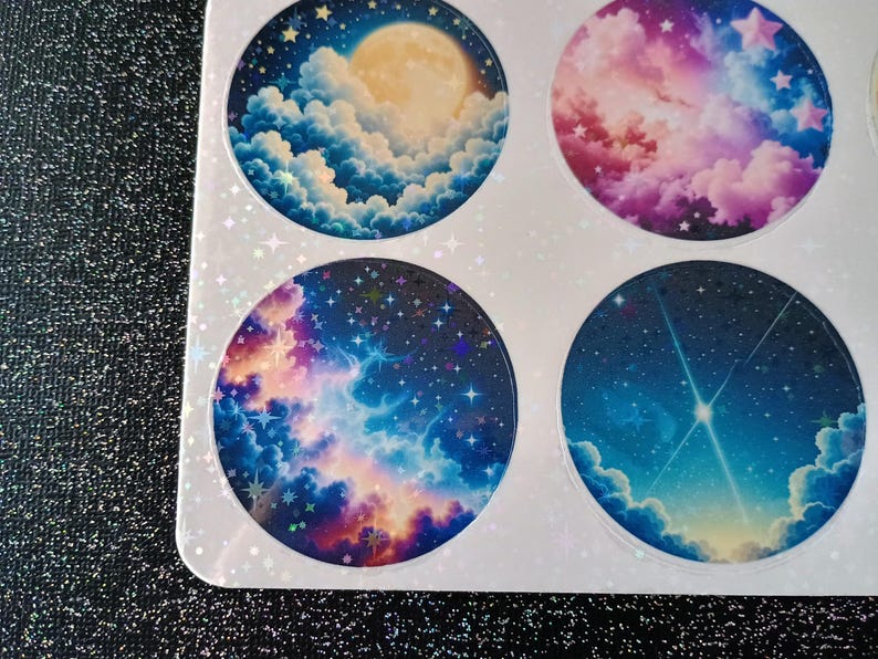 Sticker Set Galaxy Sky Sticker for Astronomy Lover Gift for Journaling ...