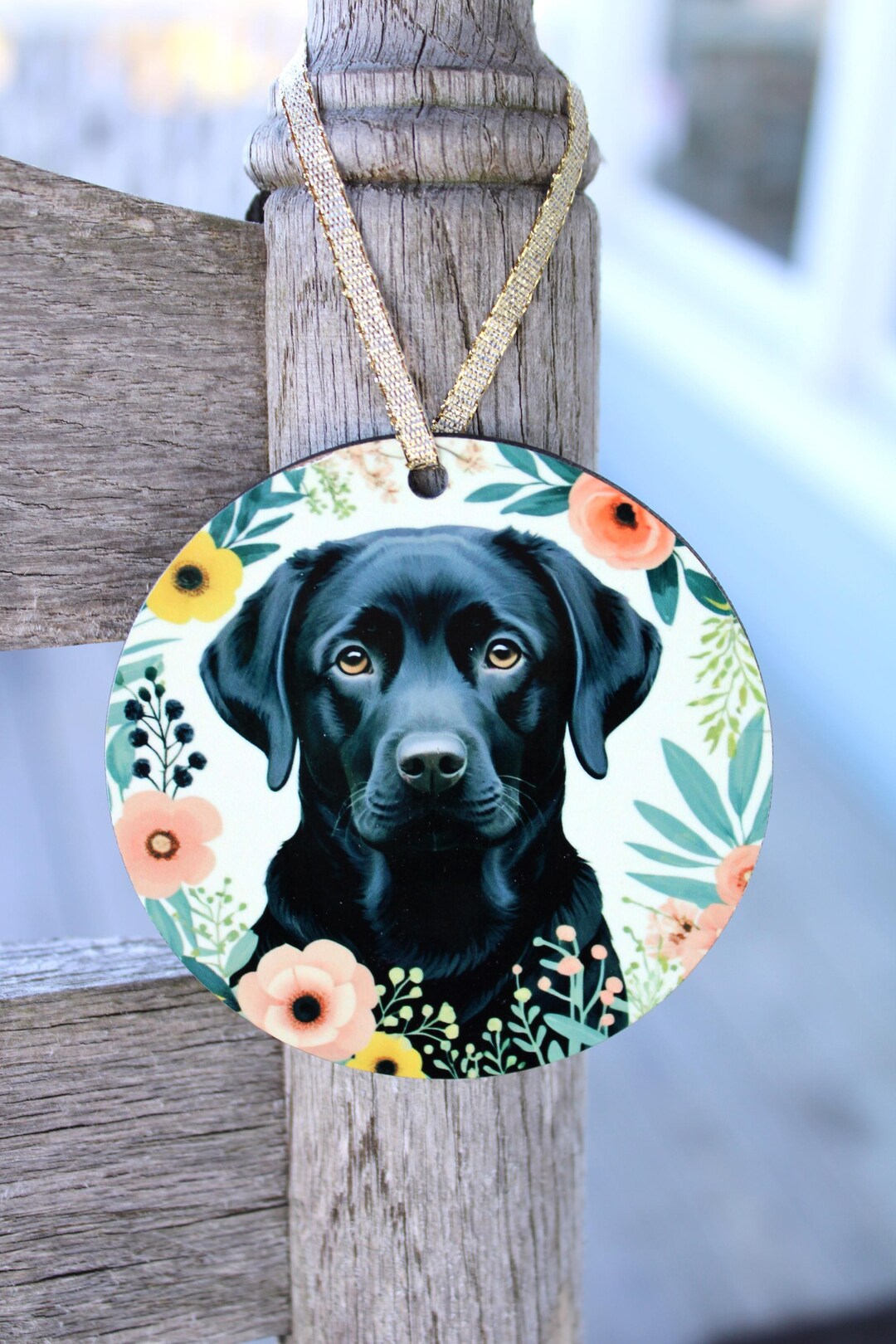 Black Lab Home Decor Wall Hang Black Labrador Retriever Small ...