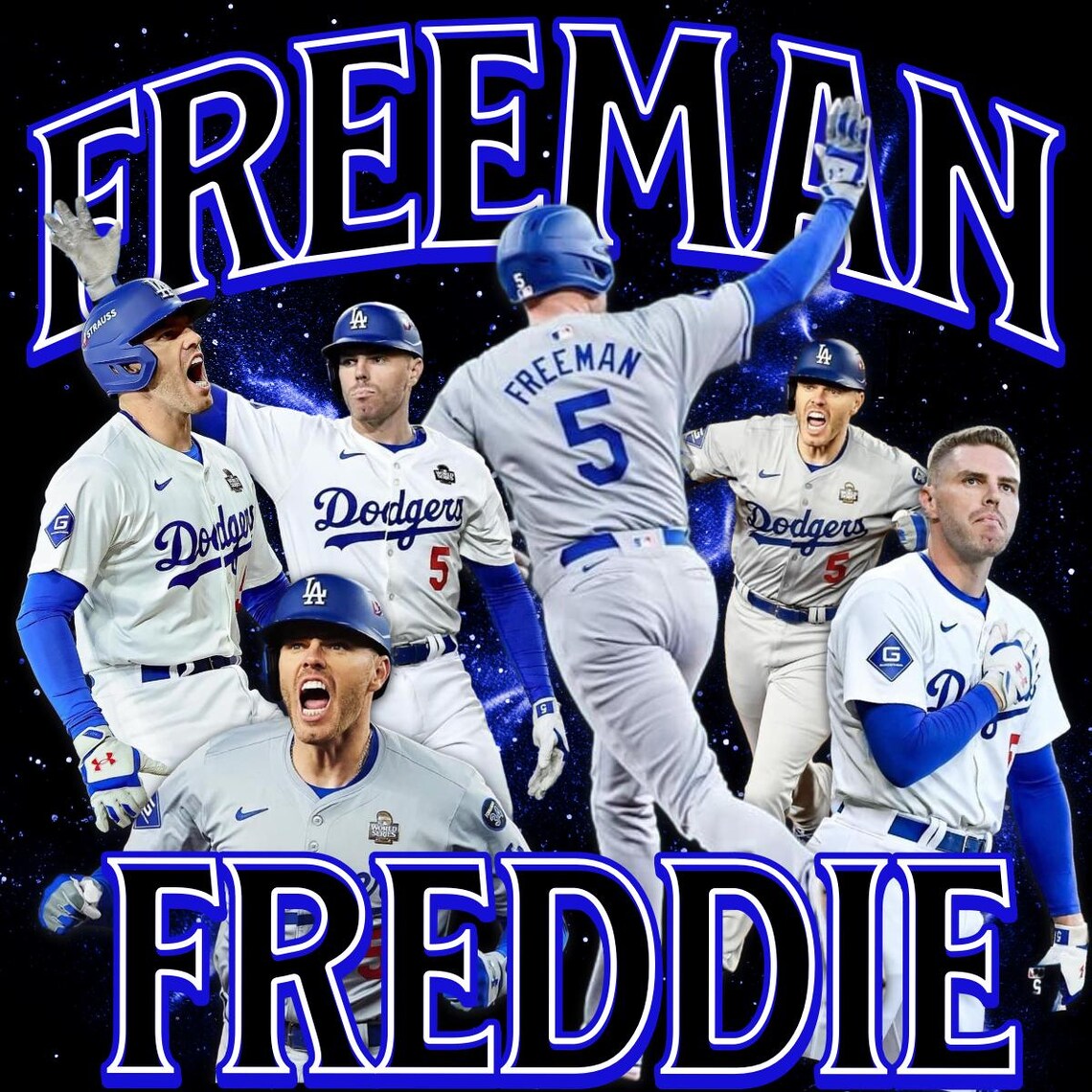 Freddie Freeman Dodgers World Series PNG #digitaldownload #png #dodgers ...