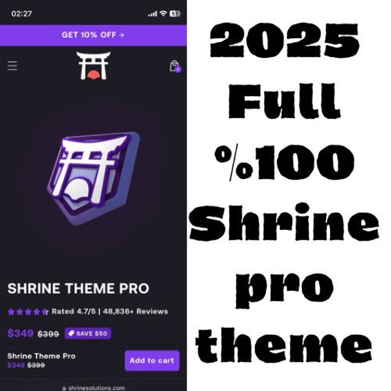 Shrine Pro Theme for Shopify 2025 Full Theme Latest Version - Etsy