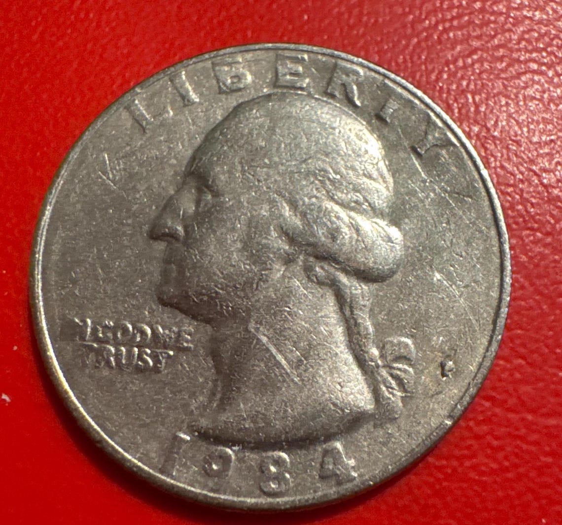 Quarter Dollar 1984 Liberty - Etsy Canada