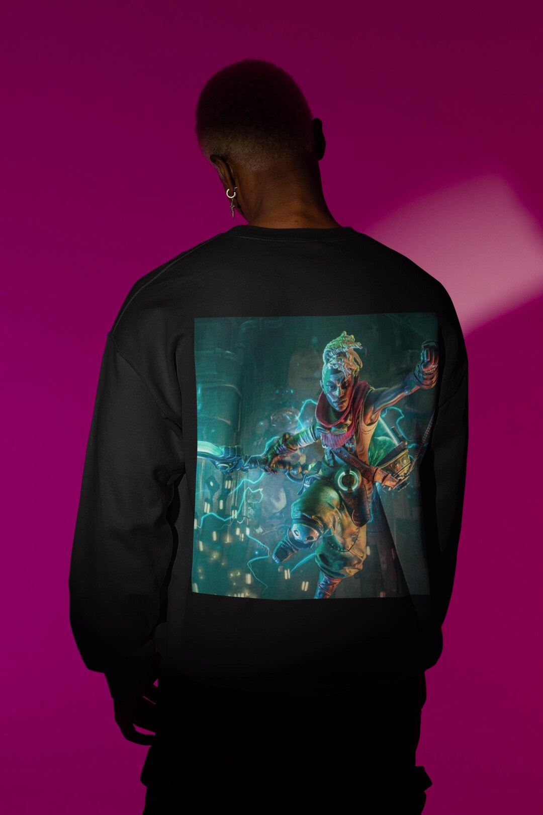League of Legends Ekko Arcane Crewneck Sweatshirt, Unisex Gamer Gift ...