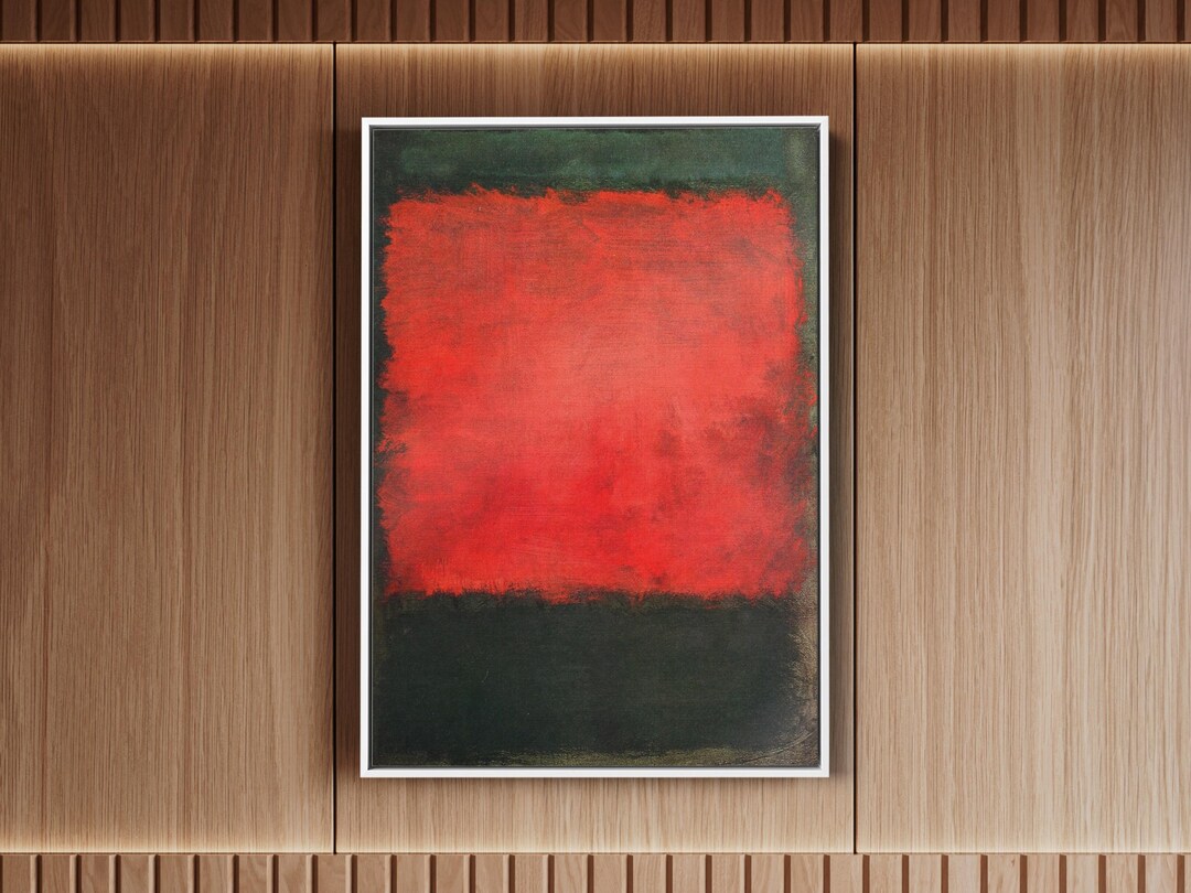 Mark Rothko Untitled 1959 Abstract Canvas Print Deep Red and Black ...