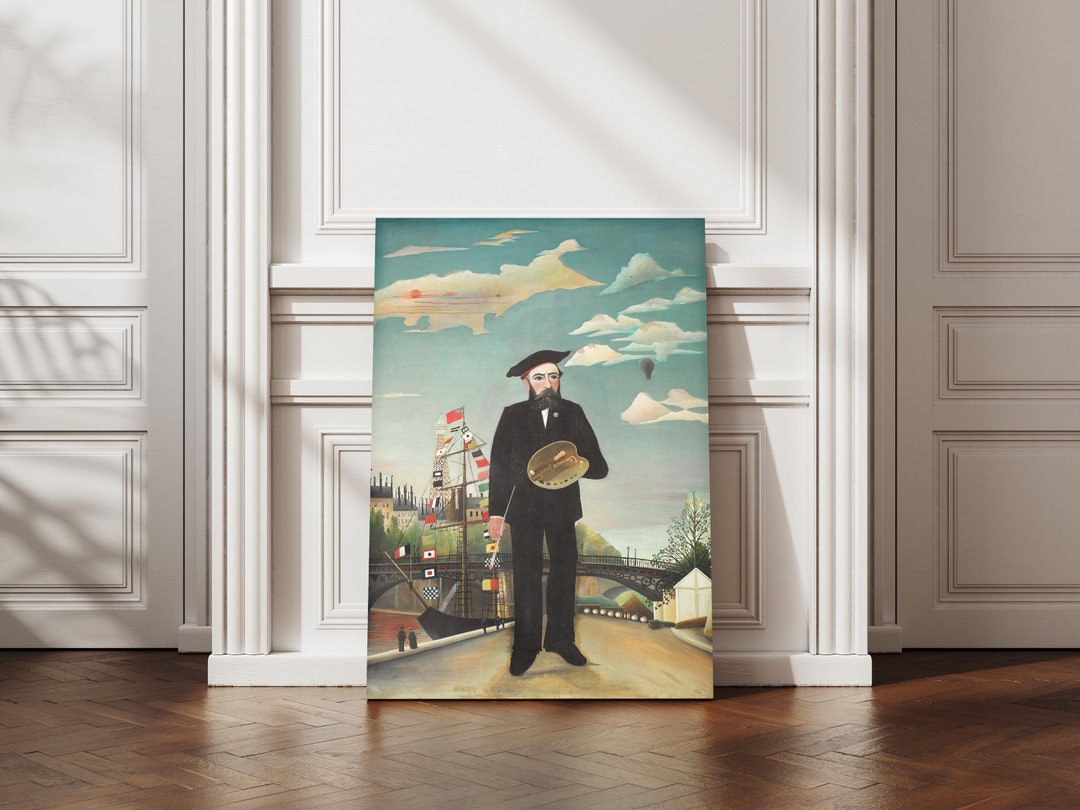 Henri Rousseau Self-portrait Canvas Print Myself: Portrait in Landscape ...