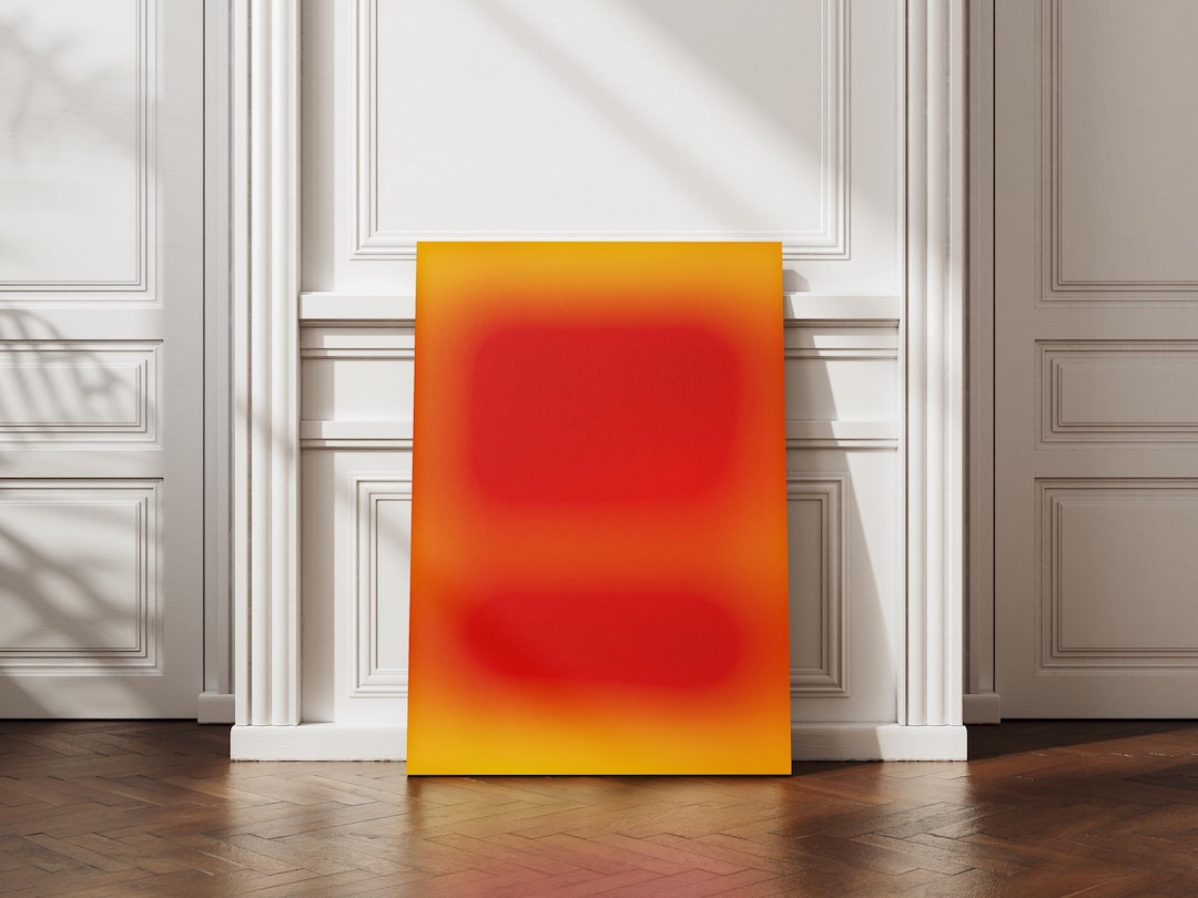 Mark Rothko Blurry Orange and Yellow 1956 Abstract Expressionism Canvas ...