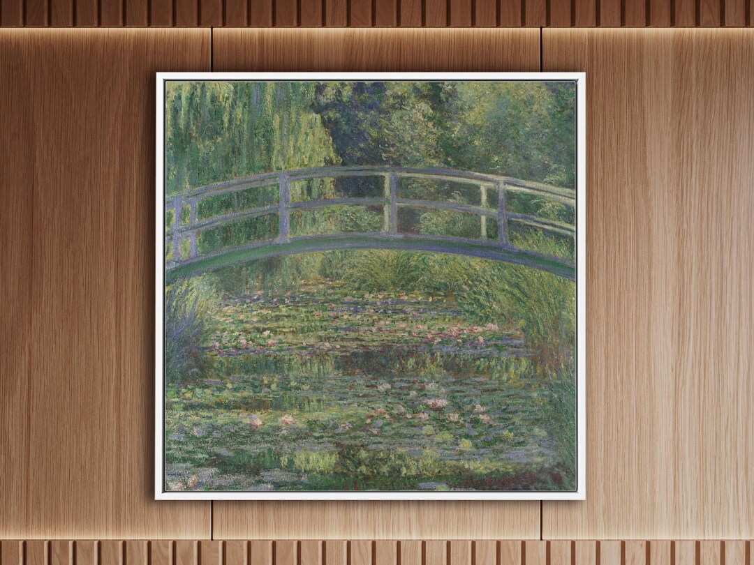 Claude Monet Bridge Oil Painting Canvas Print Stunning Impressionist ...