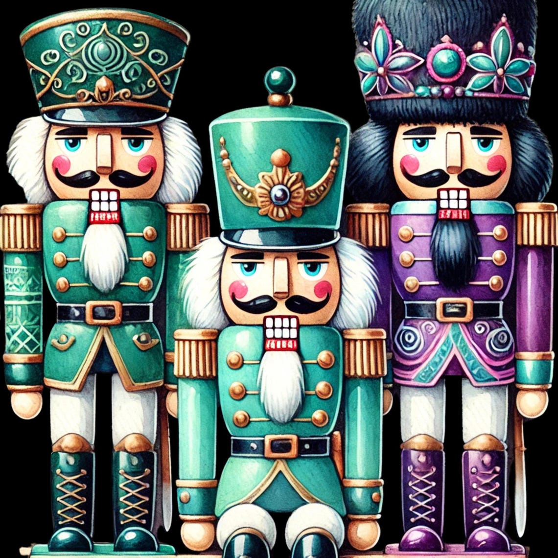 Digital Download Collection Nutcracker Wall Art | Modern Holiday Decor ...