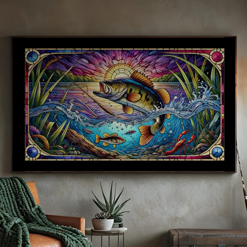 Stained Glass Angler Fish - Etsy