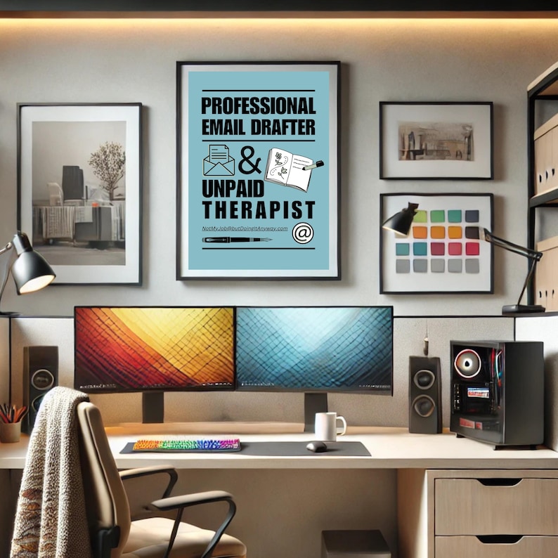 Funny Office PNG SVG | Professional Email Drafter & Unpaid Therapist ...
