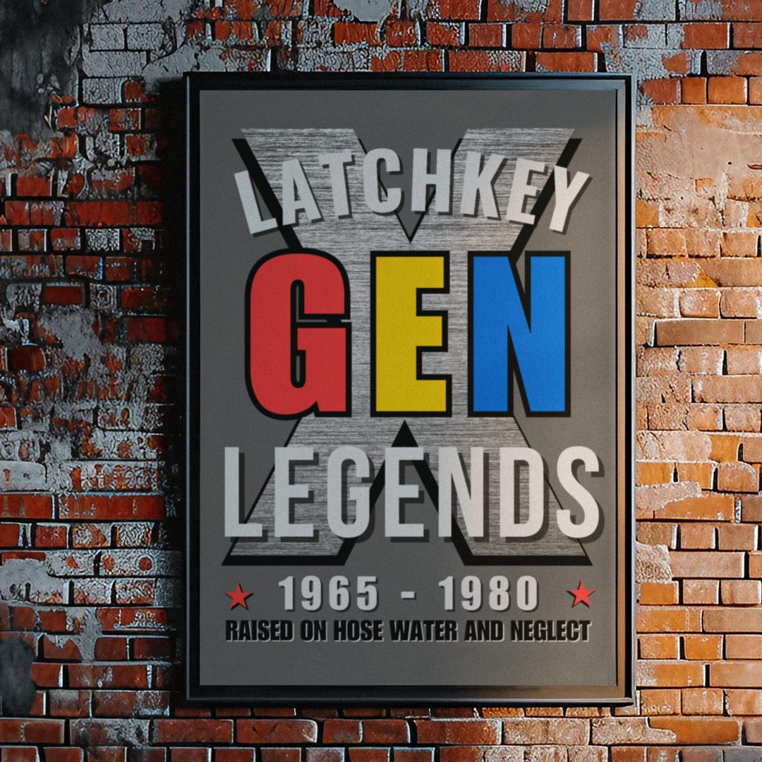 Gen X SVG PNG PDF Bundle | Gen X Latchkey Legends T-shirt Design ...