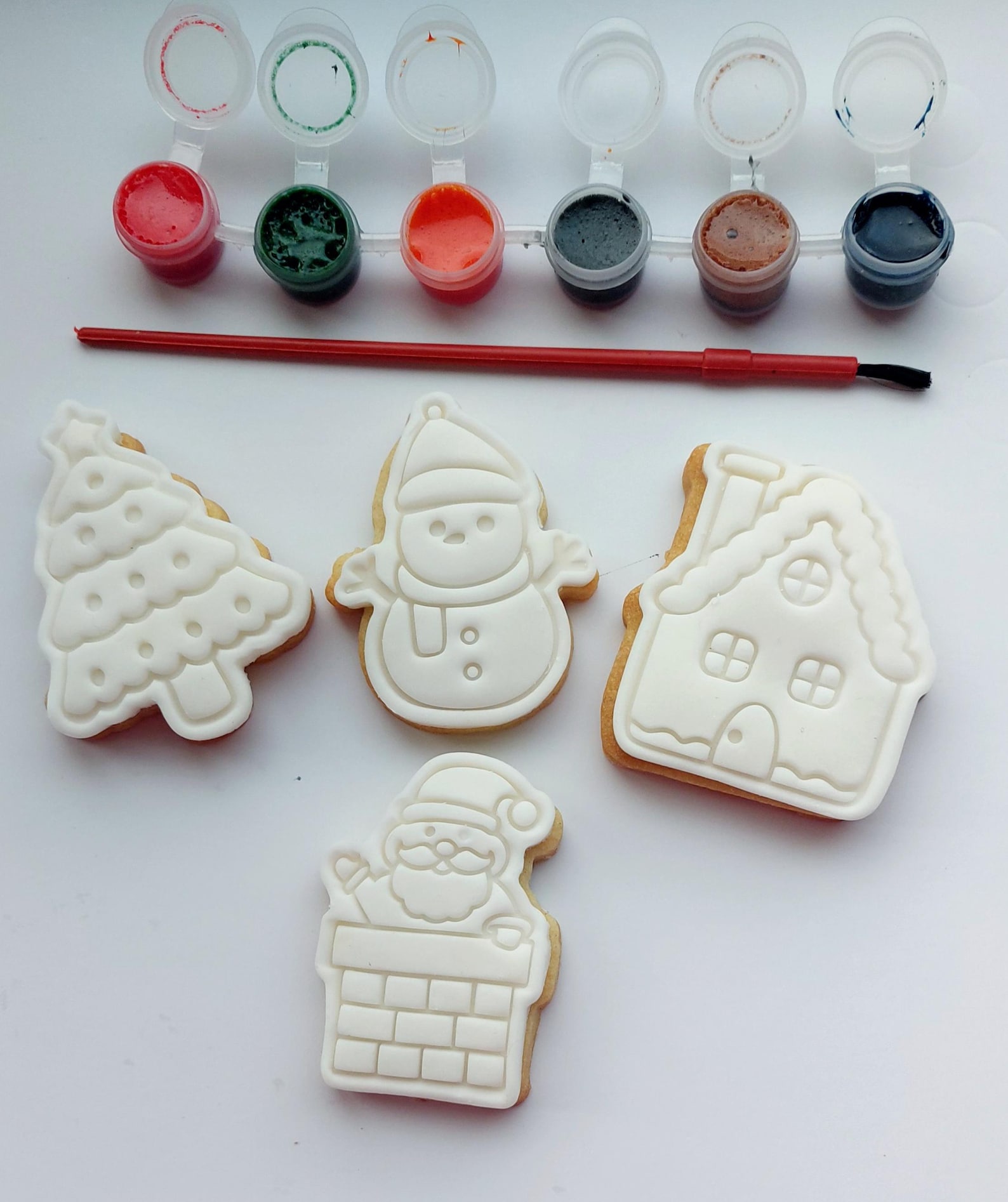 Paint Your Own Christmas Cookies With Edible Paint - Etsy