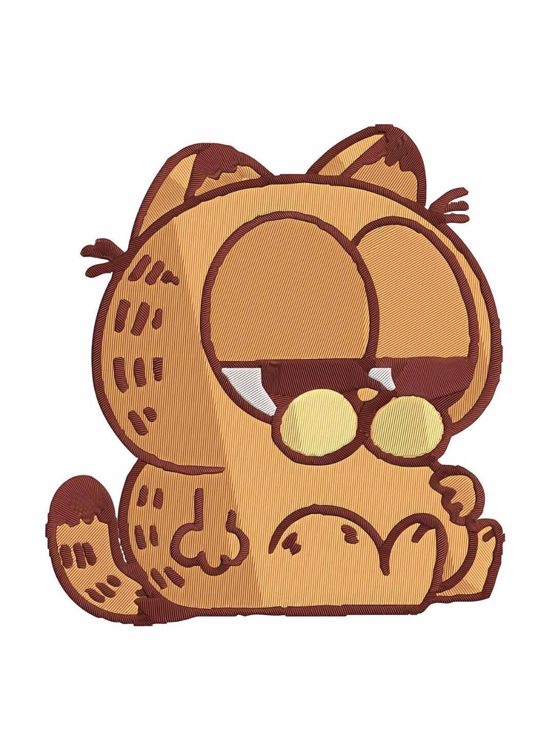 Garfield Cartoon Embroidery Machine Design, Digital File, Premium ...