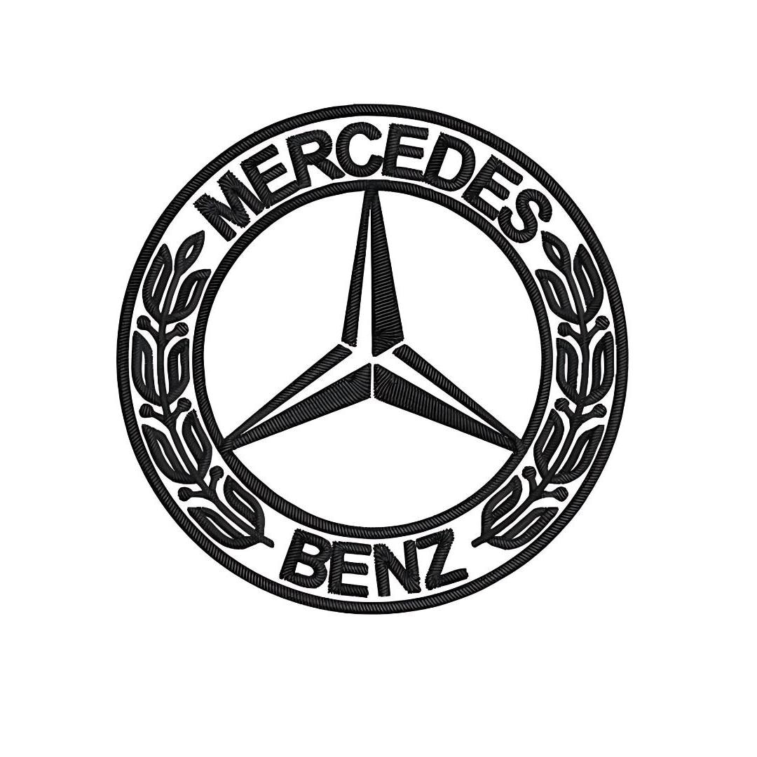 Mercedes Logo Embroidery Design: Car Emblem (digital File) - Etsy