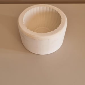 Handmade Plaster Cup/bowl Mold: Wavy Fluted Design - Etsy