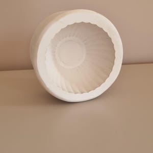 Handmade Plaster Cup/bowl Mold: Wavy Fluted Design - Etsy