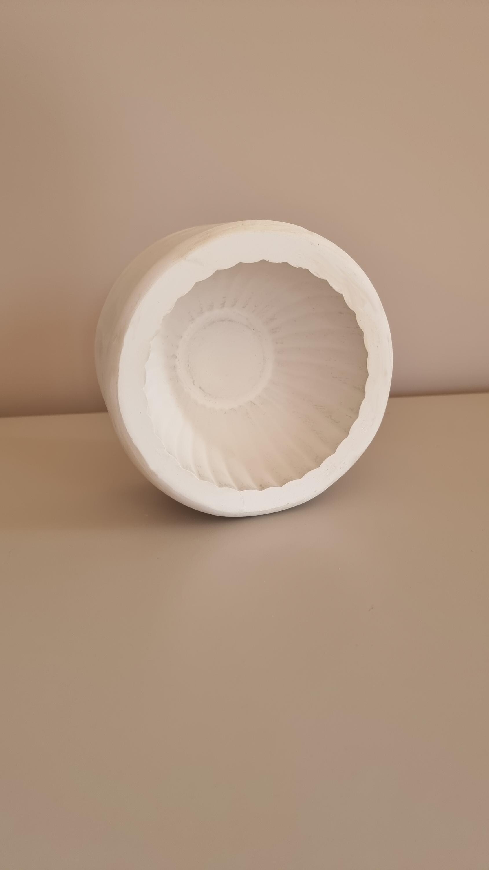Handmade Plaster Cup/bowl Mold: Wavy Fluted Design - Etsy