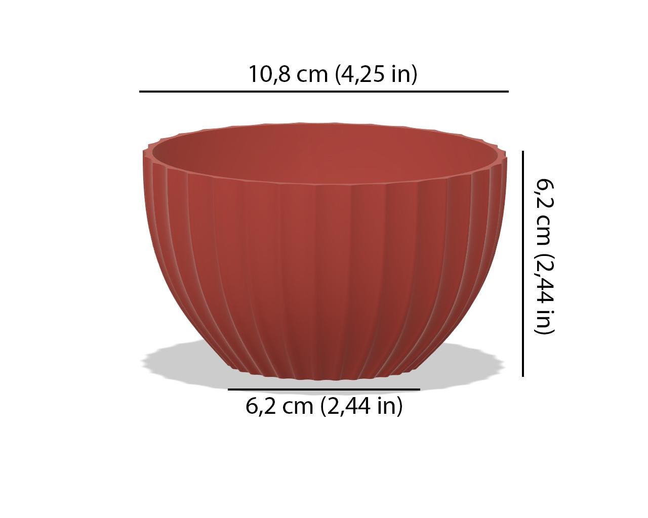 Handmade Plaster Cup/bowl Mold: Wavy Fluted Design - Etsy