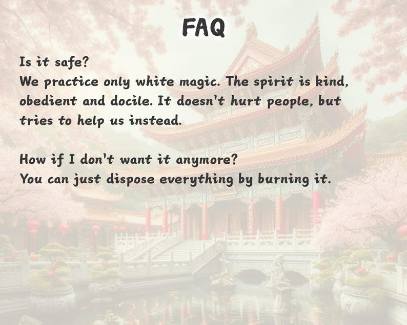 Spirit Doll Talisman: Career Success Blessing, Taoism Magic (paper Fulu ...