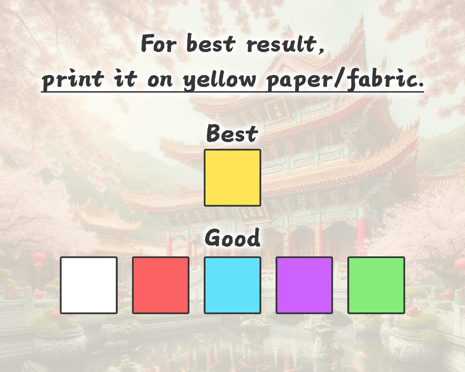 Taoism Popularity Talisman: Chinese Fulu Paper Art (digital Download ...