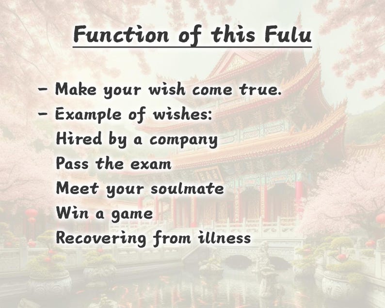 Fu Talisman From Taoism to Make Your Dream Come True, Wish Fulfillment ...