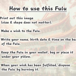 Fu Talisman From Taoism to Make Your Dream Come True, Wish Fulfillment ...