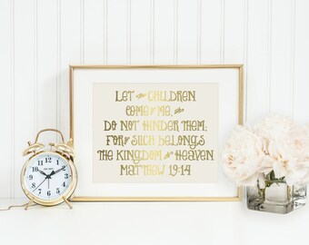 Matthew 19 14 | Etsy