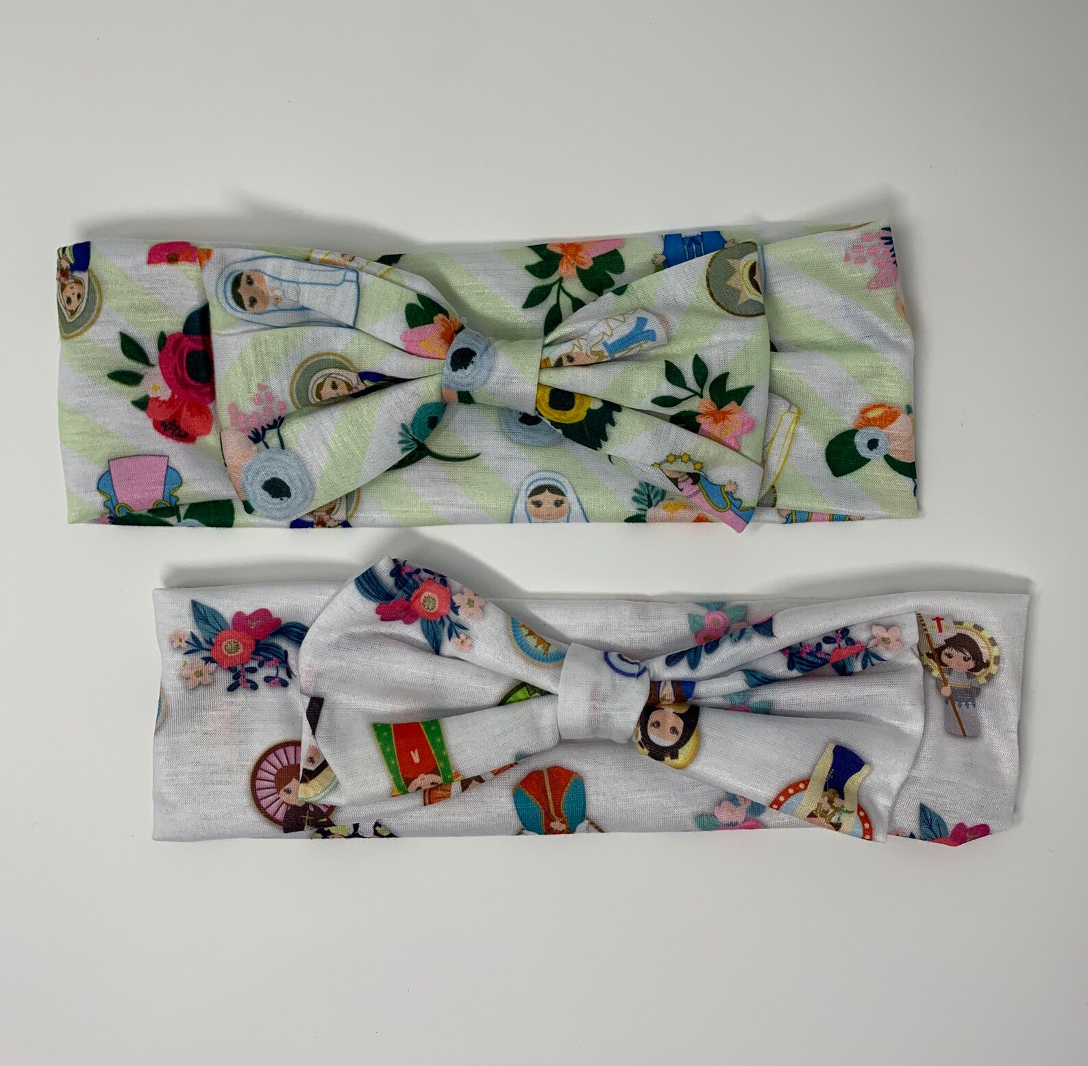 Set of 2 Girl Saint & Mary Headbands. Women Saints Headband for Toddler ...