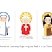Set of 12 Saint Cards. Kids Saint Cards. First Communion Gift. Baptism ...
