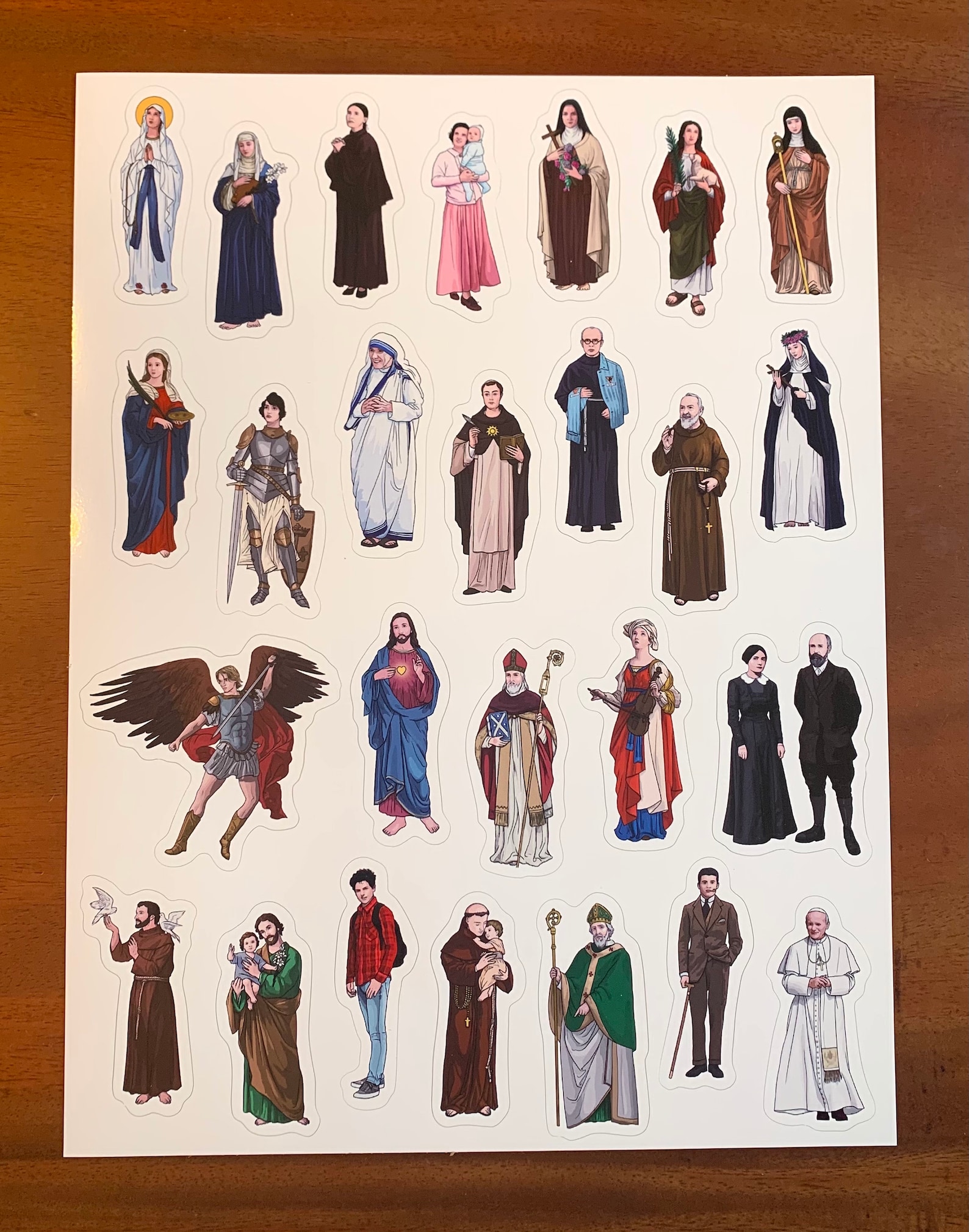 Set of 26 2 Vinyl Waterproof Saint Stickers. 8.5 - Etsy