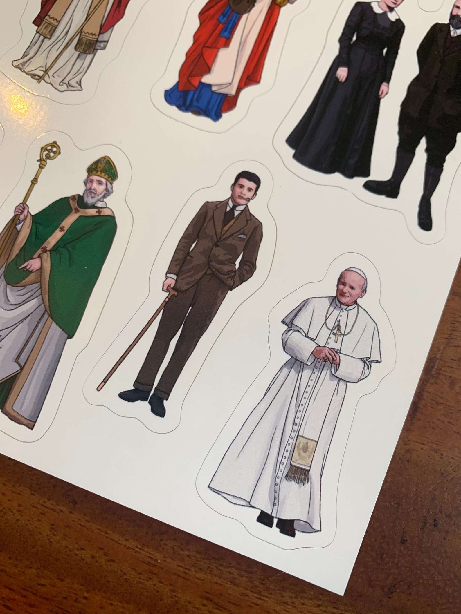 Set of 26 2 Vinyl Waterproof Saint Stickers. 8.5 - Etsy