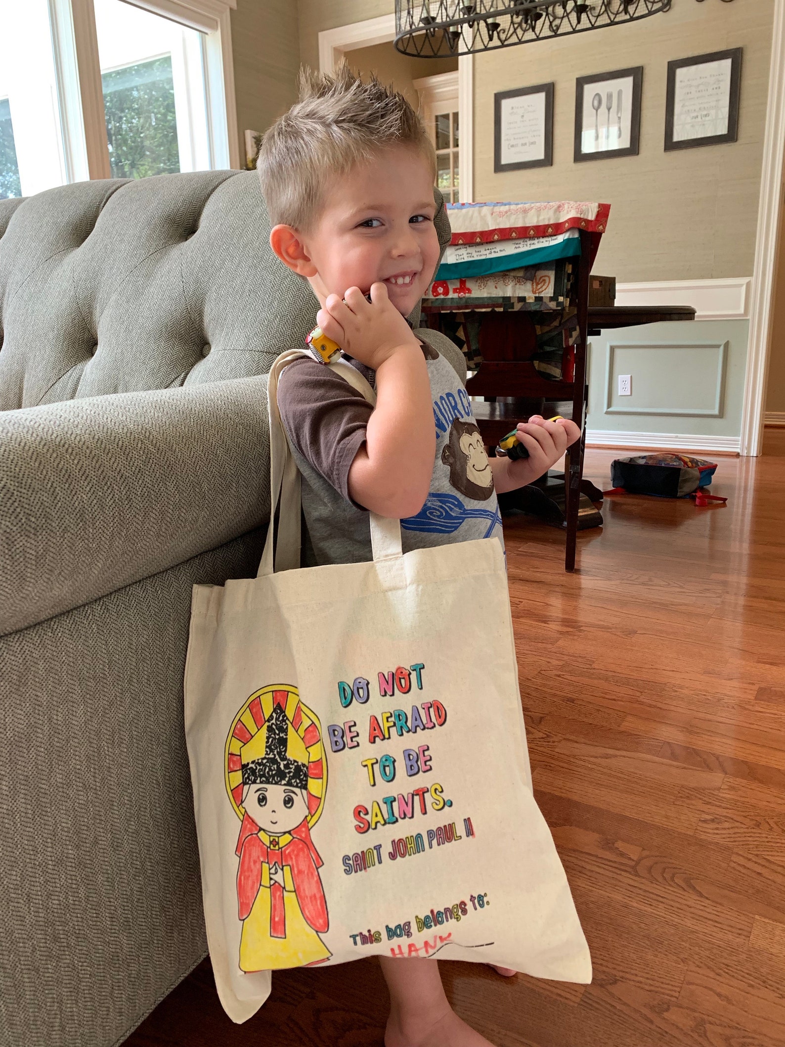 Mass Bag #2 With Kids Coloring Tote Bag. Toddler Mass Bag With Coloring ...