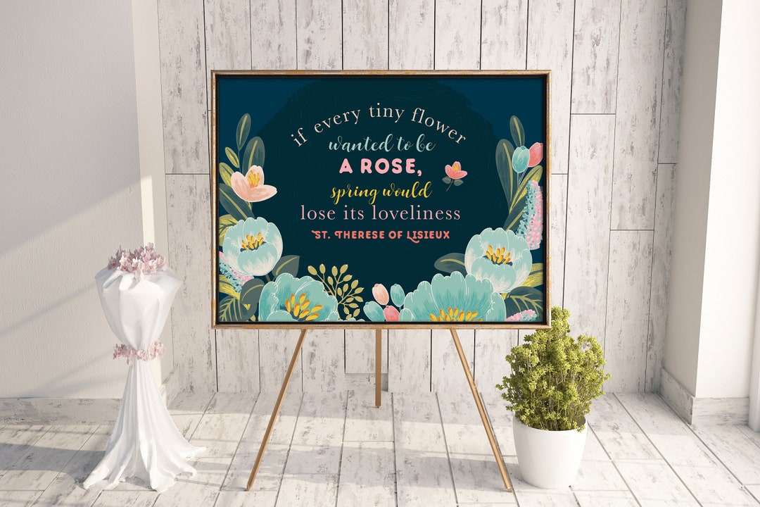 Saint Therese of Lisieux Poster Print. St. Therese Wall Art Poster ...