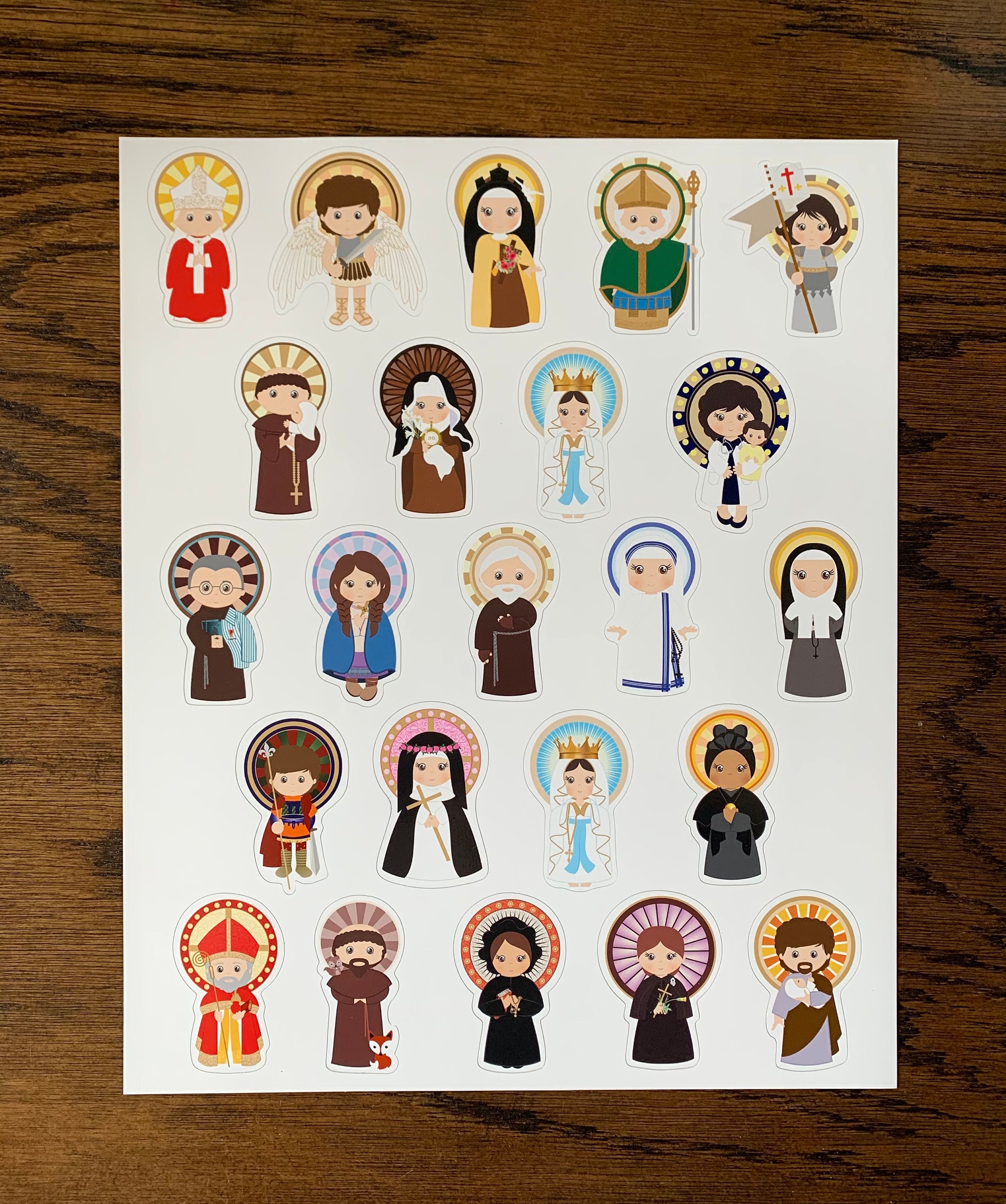 Set of 23 2 Vinyl Waterproof Saint Stickers. 8.5 - Etsy UK
