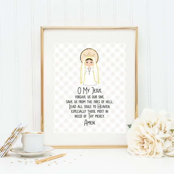 Our Lady of Fatima Poster - Etsy