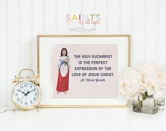 Saint Maria Goretti Print Sacred Image Icons - Etsy